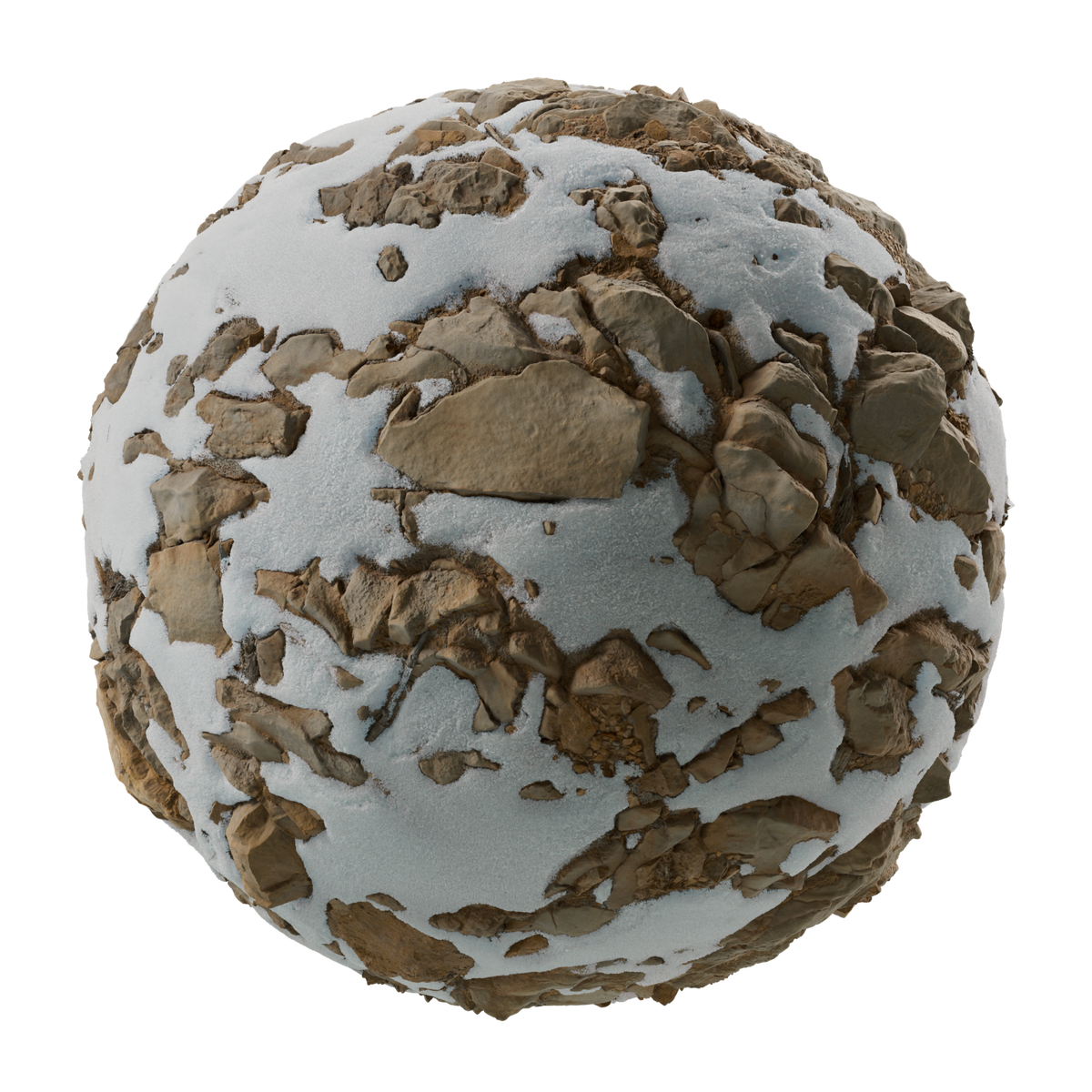 Snowy Stone Ground on Substance 3D Assets