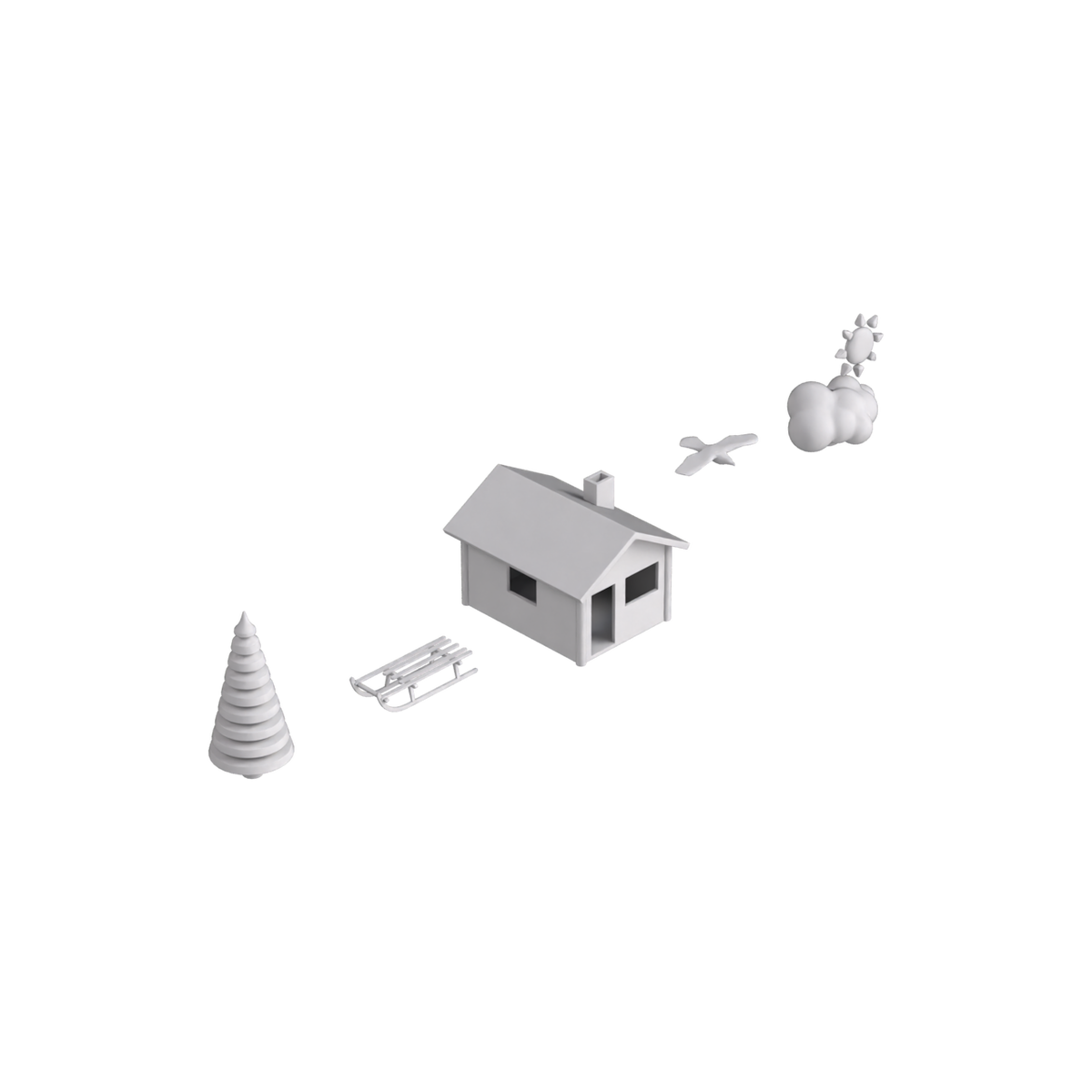 Mountain Icons Set 01 on Substance 3D Assets