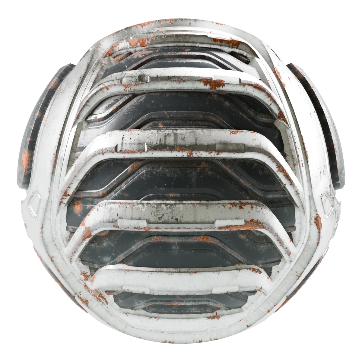Alien Mecha Hull Panel Rusty on Substance 3D Assets