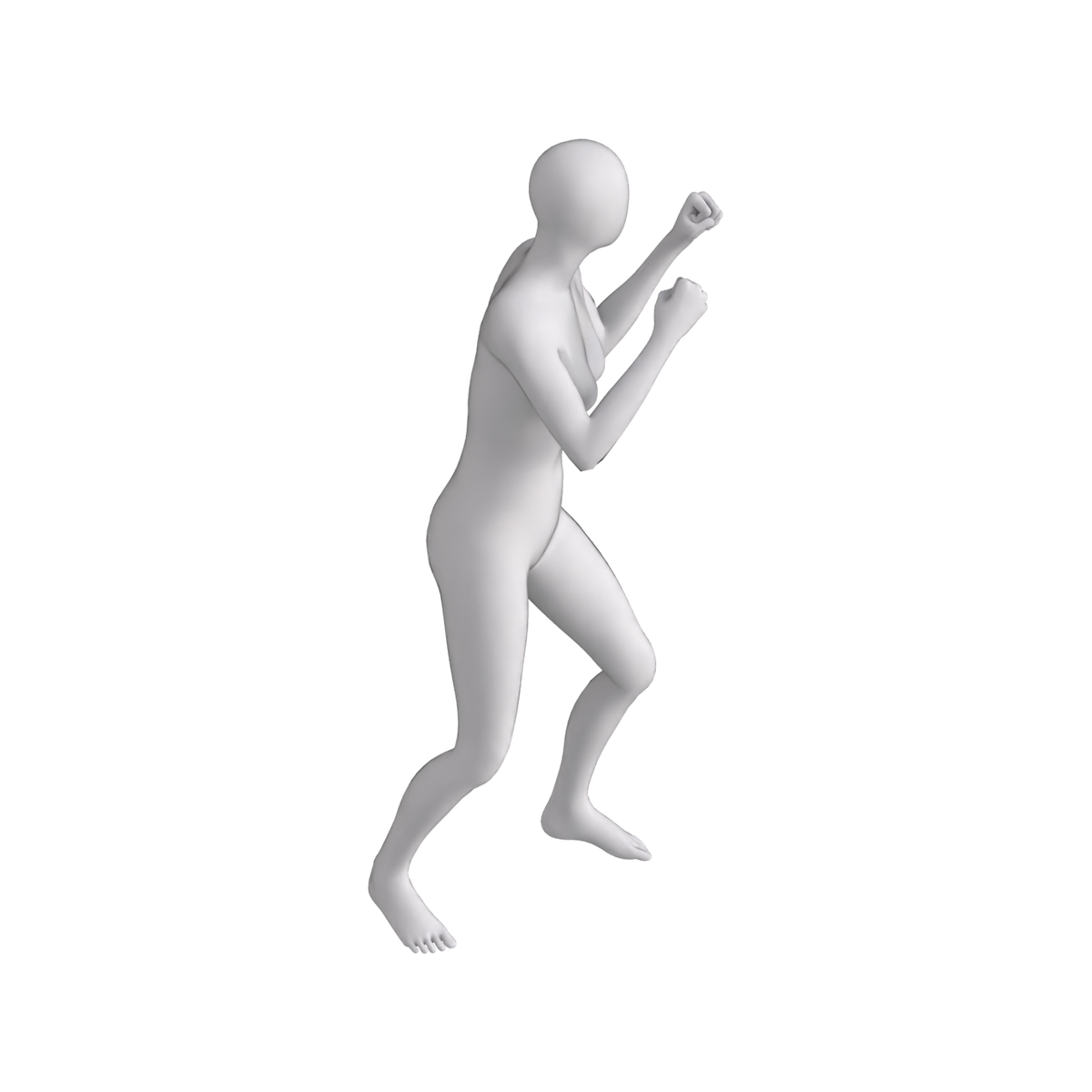 Base Model Human Fighting Female 01 on Substance 3D Assets