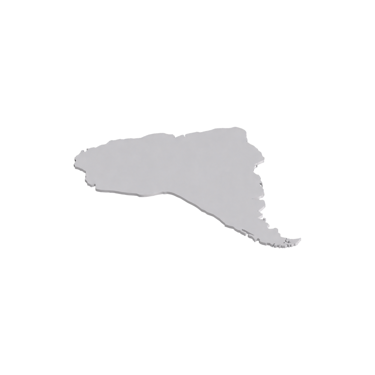 South America Flat Map on Substance 3D Assets