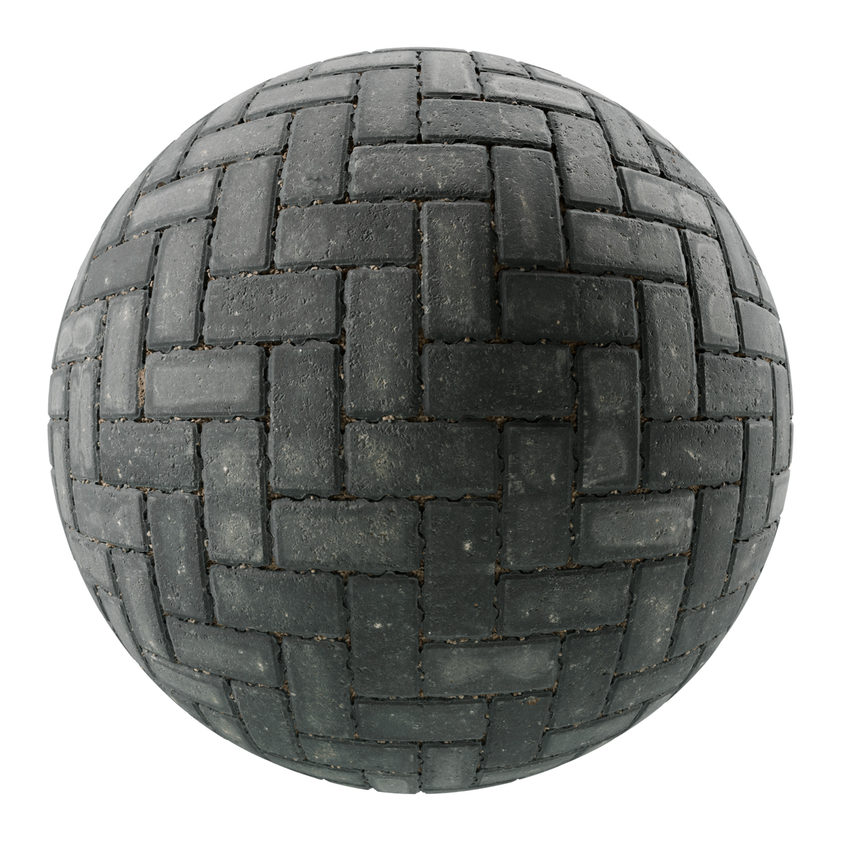 Jagged Edge Herringbone Bricks on Substance 3D Assets