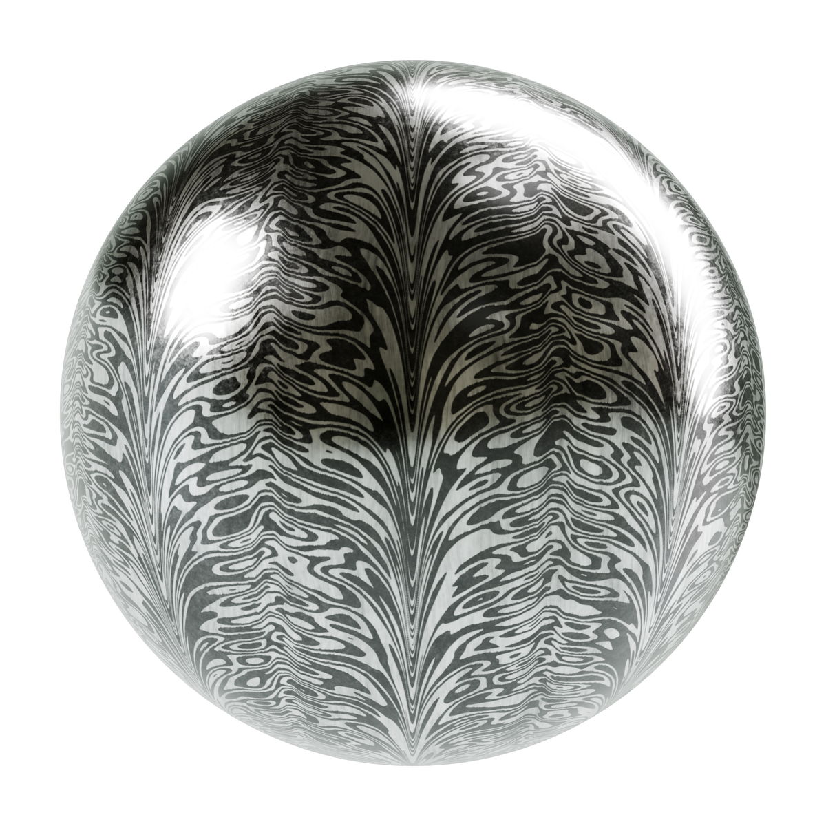 Feather Damascus Steel on Substance 3D Assets