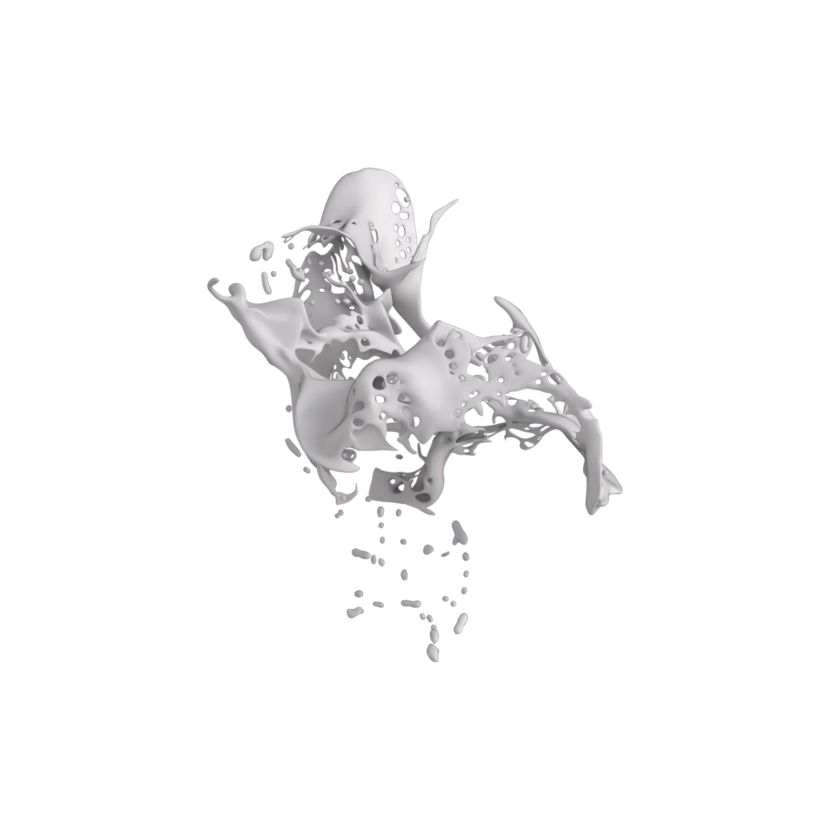 Static Liquid Splashes 06 on Substance 3D Assets